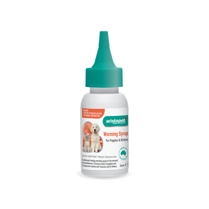 Aristopet Worming Syrup Puppies & Kittens 50ml CanadaVet