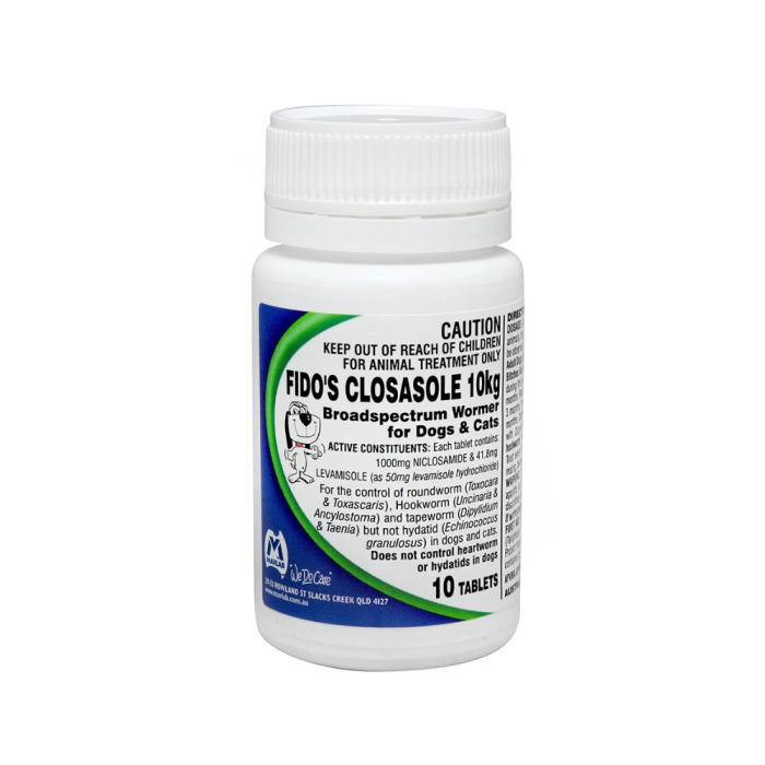 Fido's Closasole 22lbs Broadspectrum Wormer Tabs CanadaVet