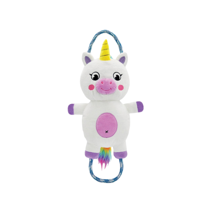 HugSmart Rope Funz Fairytale Story Unicorn Dog Toy CanadaVet