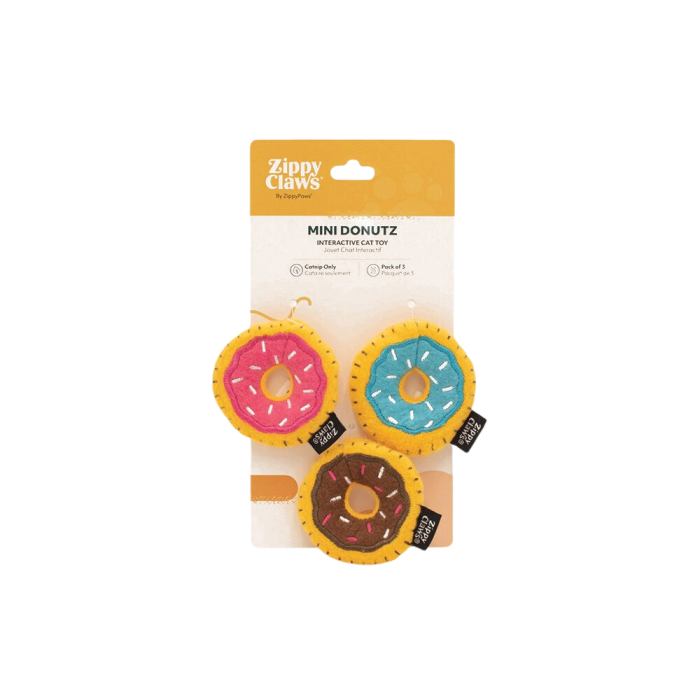 ZippyClaws Mini Donutz Cat Toy 3 Pack CanadaVet